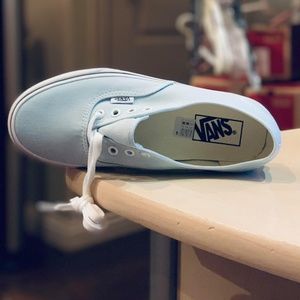 Vans | Shoes | Vans Authentic Baby Blue True White Skate Shoes | Poshmark